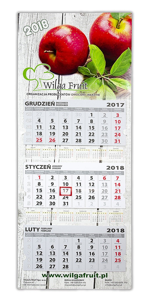 Dreifachkalender Individuell korporativ Preisliste Druckerei